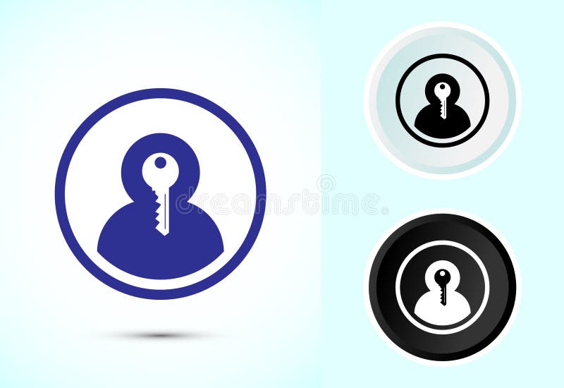 Access or Authentication Technology Concept in Flat Vector Design ...