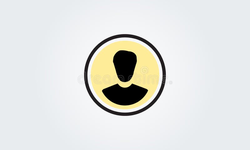 User Profile Login Person. Face Silhouette Icon Vector Illustration ...