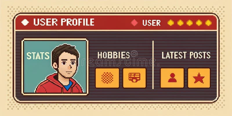 User Profile Page a Basic Layout Showing a Users Profile with a ...