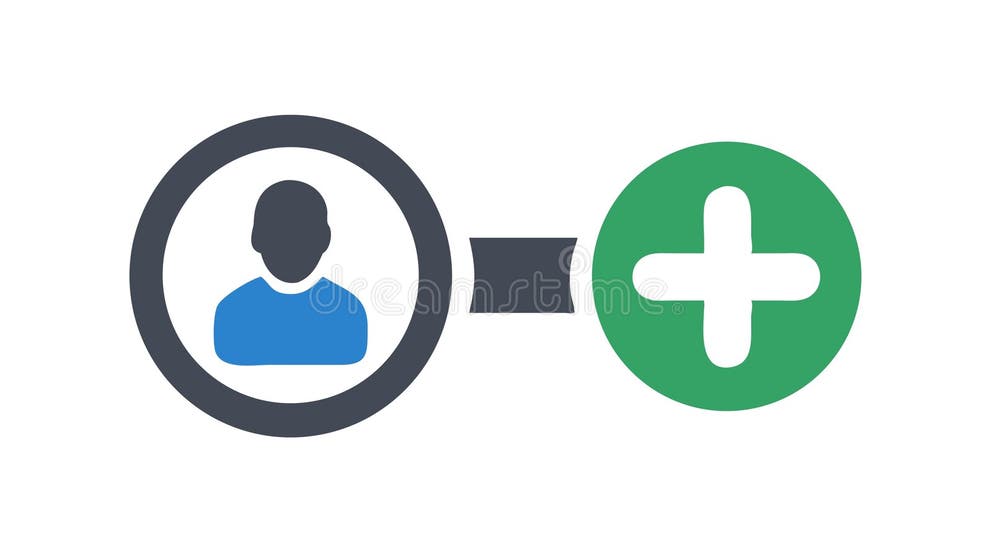 User Profile Plus Icon, Add User Graphic, Vector Design Generative AI ...