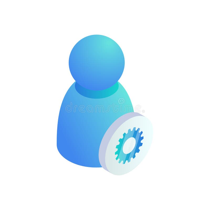 User Profile Setting Isometric Icon. 3d Admin Support Symbol, User ...
