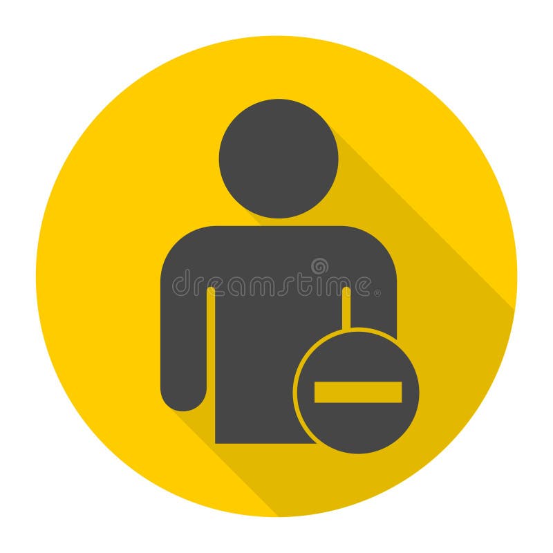 User Profile Sign with Plus Glyph Web Icon Long Shadow Stock Vector ...