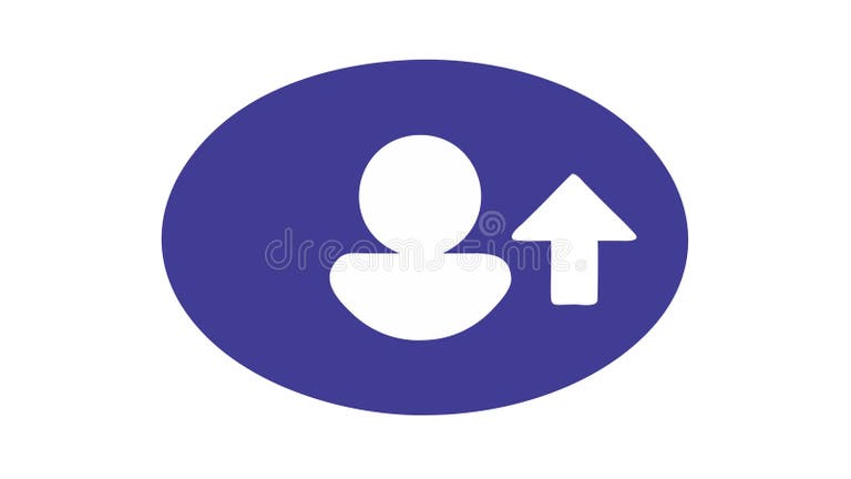 User Profile with Upload Icon: Data Contribution Sharing, Vector Design ...