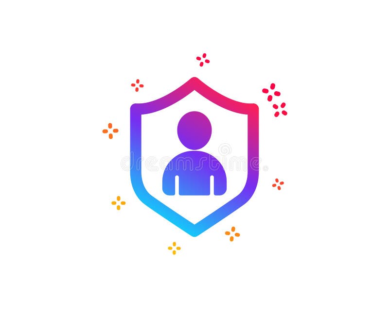 User Protection Icon. Profile Avatar Sign. Vector Stock Vector ...