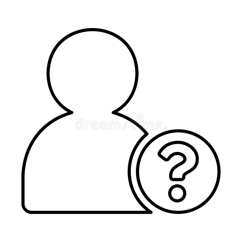 User Question Icon stock vector. Illustration of help - 258284701