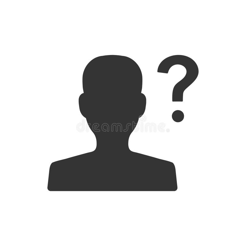 User question icon stock vector. Illustration of people - 129166181