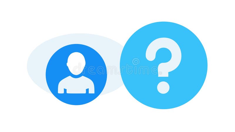User Question Mark Icon for Support and Inquiry, Vector Design ...