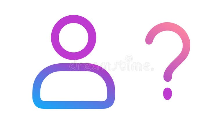 User with Question Mark, Unknown Profile or Inquiry, Vector Design ...