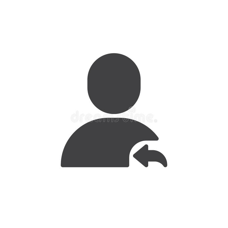 User reply icon vector stock vector. Illustration of solid - 104052599