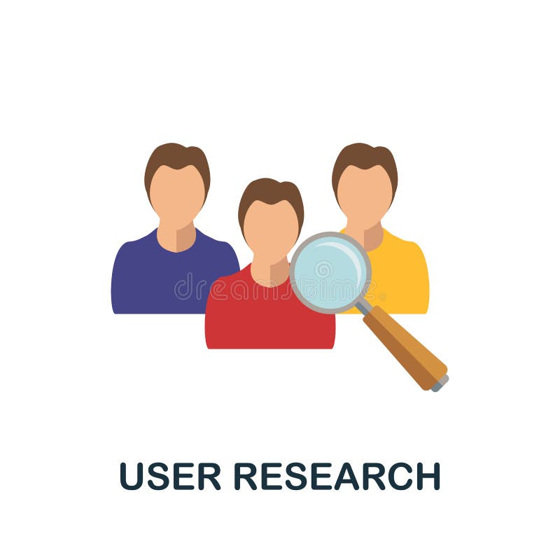 User Research Flat Icon. Simple Element from Project Management ...