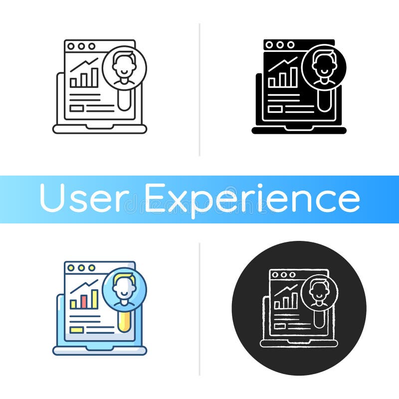 User research icon stock vector. Illustration of outline - 210907595