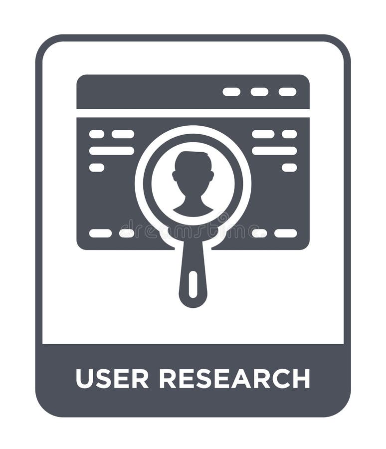 User Research Icon in Trendy Design Style. User Research Icon Isolated ...