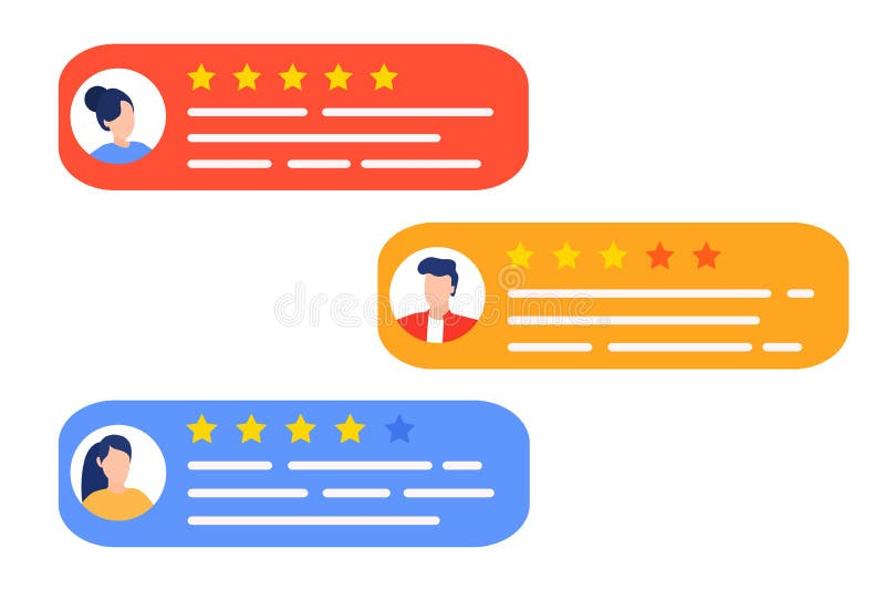 User Reviews and Feedback Concept Stock Vector - Illustration of ...