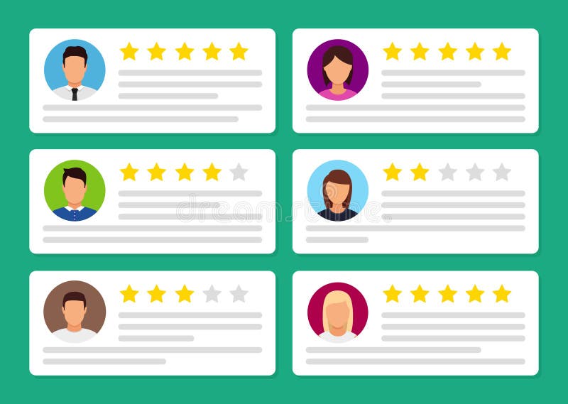 User Reviews Flat Icon or Feedback. Vector Illustration Stock Vector ...