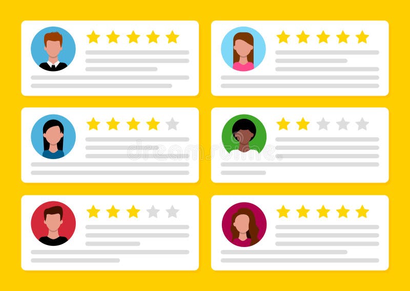 User Reviews Flat Icon or Feedback. Vector Illustration Stock Vector ...