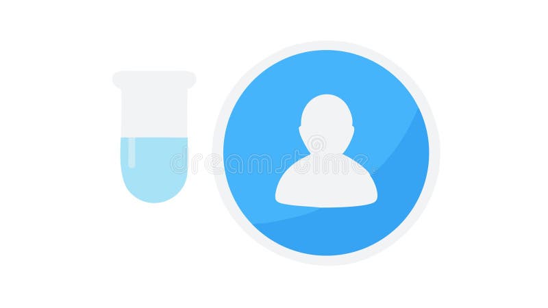 User Science Icon: Profile Research Laboratory Role, Vector Design ...