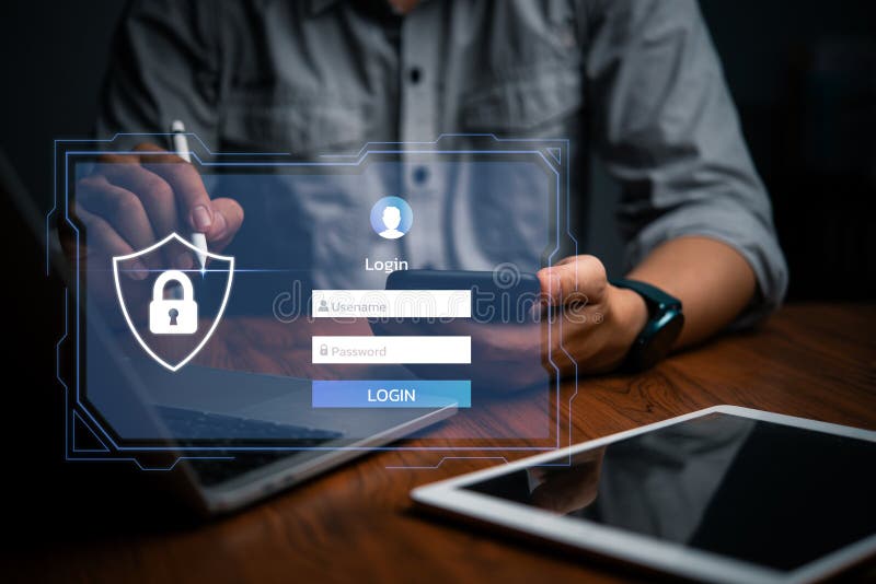 A User Securely Signs into a Protected Online Account, Ensuring Privacy ...