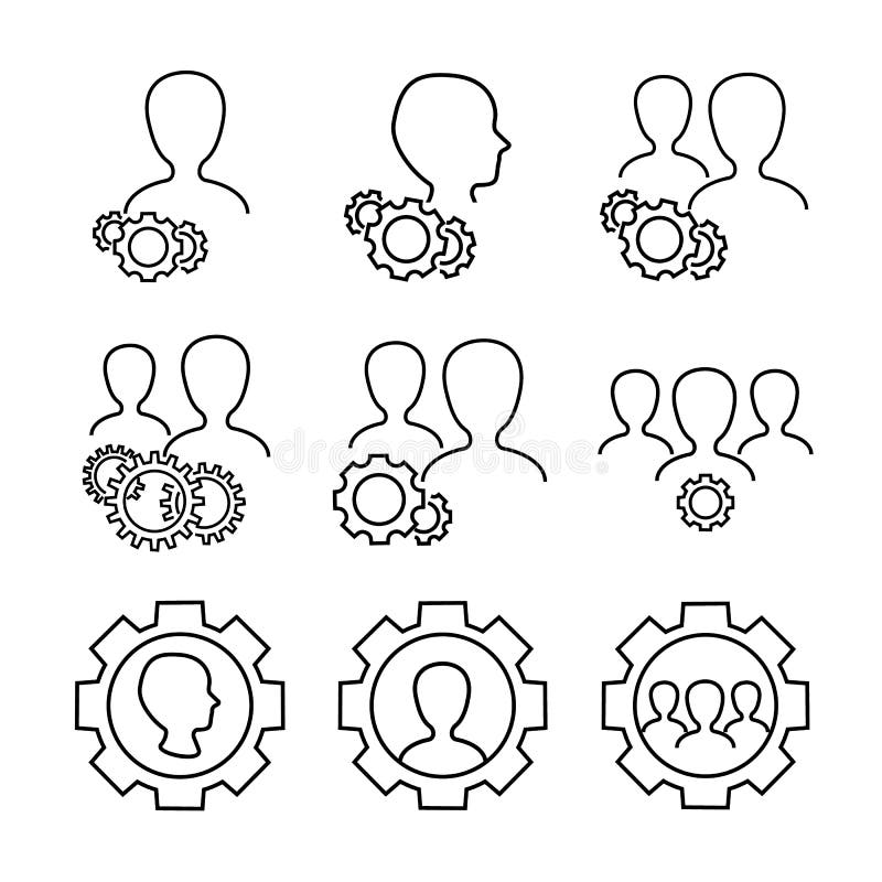 User settings vector icons stock vector. Illustration of service ...