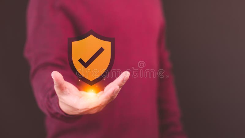 User Show Identity Proofing Icon for Security Protection, Emphasizing ...