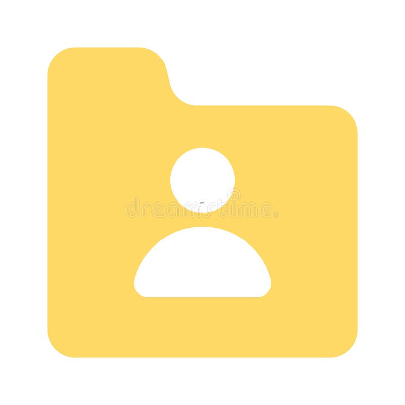 User Sign on Folder Showing Concept Icon of User Data, User Profile ...