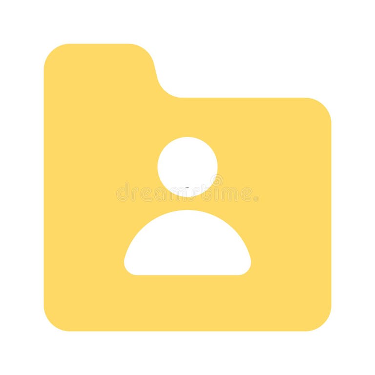 User Sign on Folder Showing Concept Icon of User Data, User Profile ...