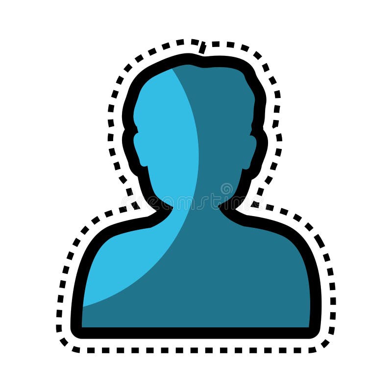 User Silhouette Button Icon Stock Illustration - Illustration of ...
