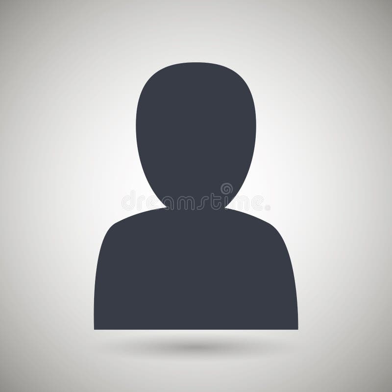 User Silhouette Isolated Icon Stock Vector - Illustration of avatar ...