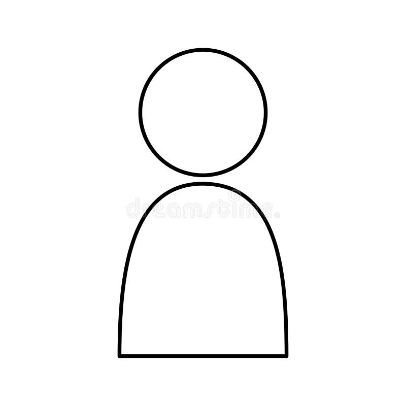 User Silhouette Isolated Icon Stock Vector - Illustration of avatar ...