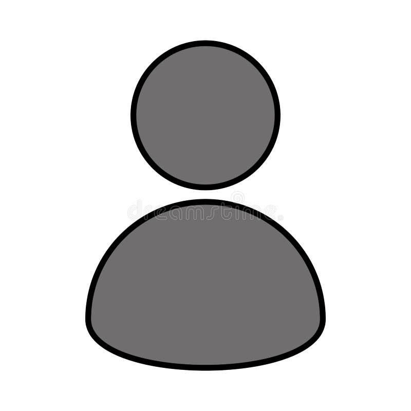 User Silhouette Isolated Icon Stock Vector - Illustration of member ...