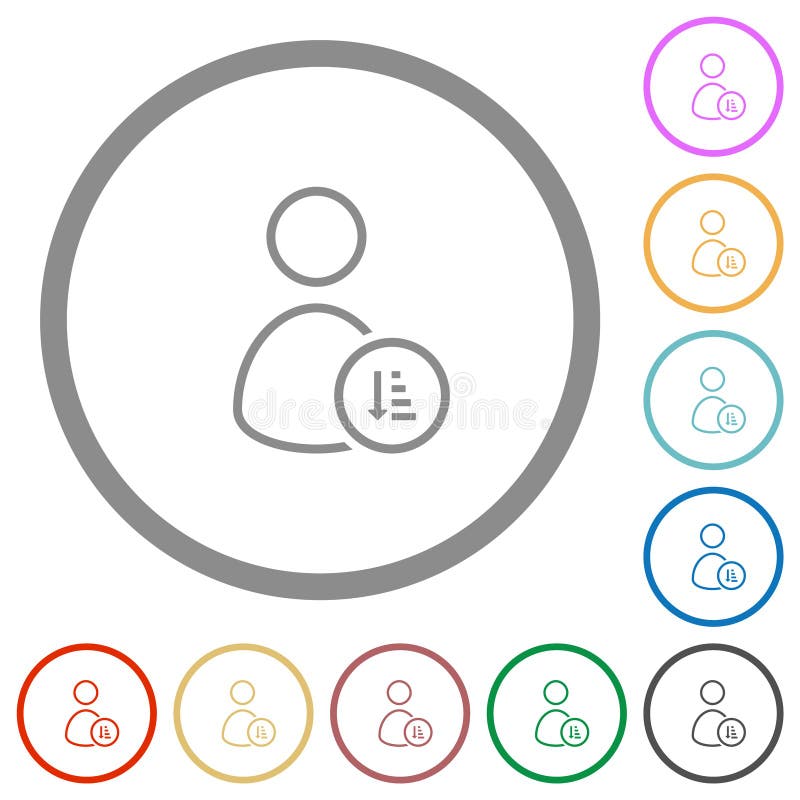 Ascending Sorting Icon of 3 Types Color, Black and White, Outline ...