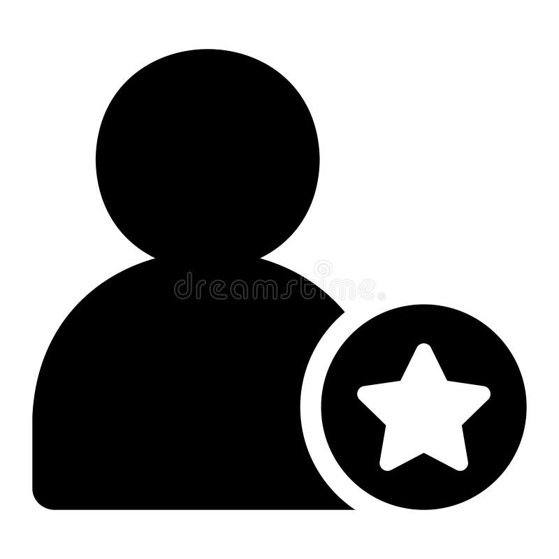 User Star Icon stock vector. Illustration of favourite - 198911202