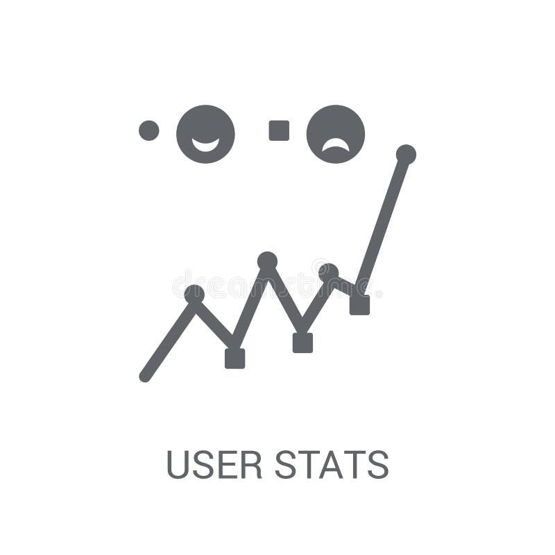 User Stats Icon. Trendy User Stats Logo Concept on White Background ...