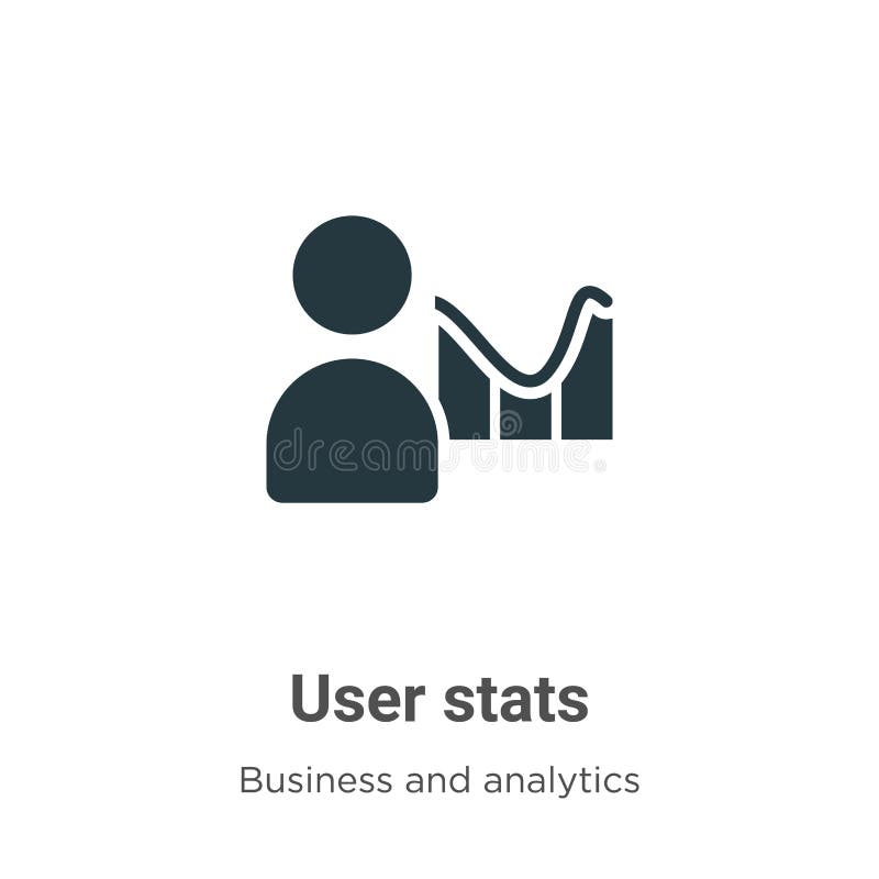 Bar Stats Vector Icon on White Background. Flat Vector Bar Stats Icon ...