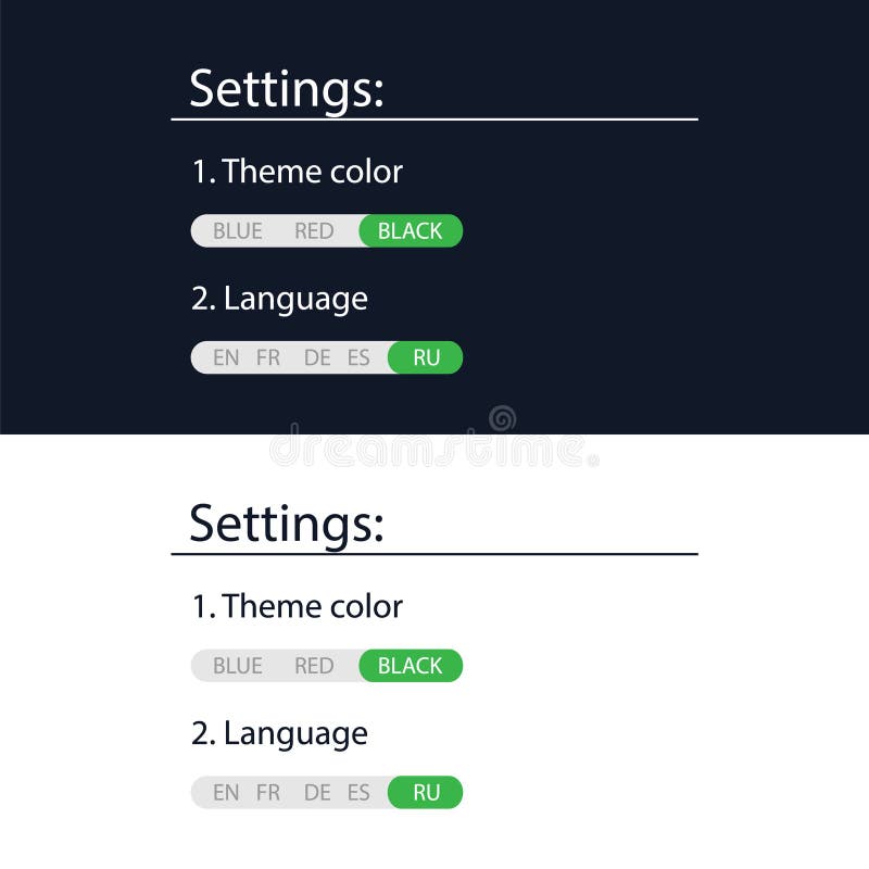A Checkbox Form for the Website. User Interface for the Website and Application. Vector ...
