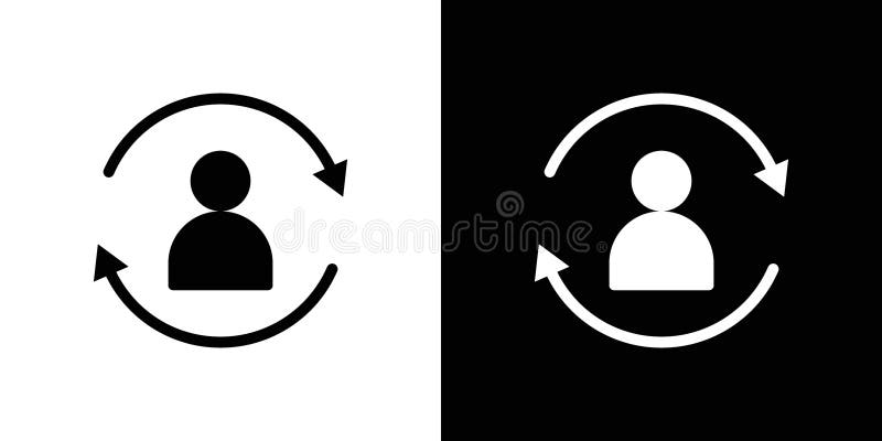 User Switch Icon Logo Set Vector Stock Vector - Illustration of ...