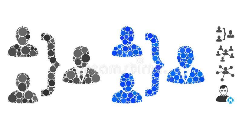 User Union Mosaic Icon of Circles Stock Illustration - Illustration of ...