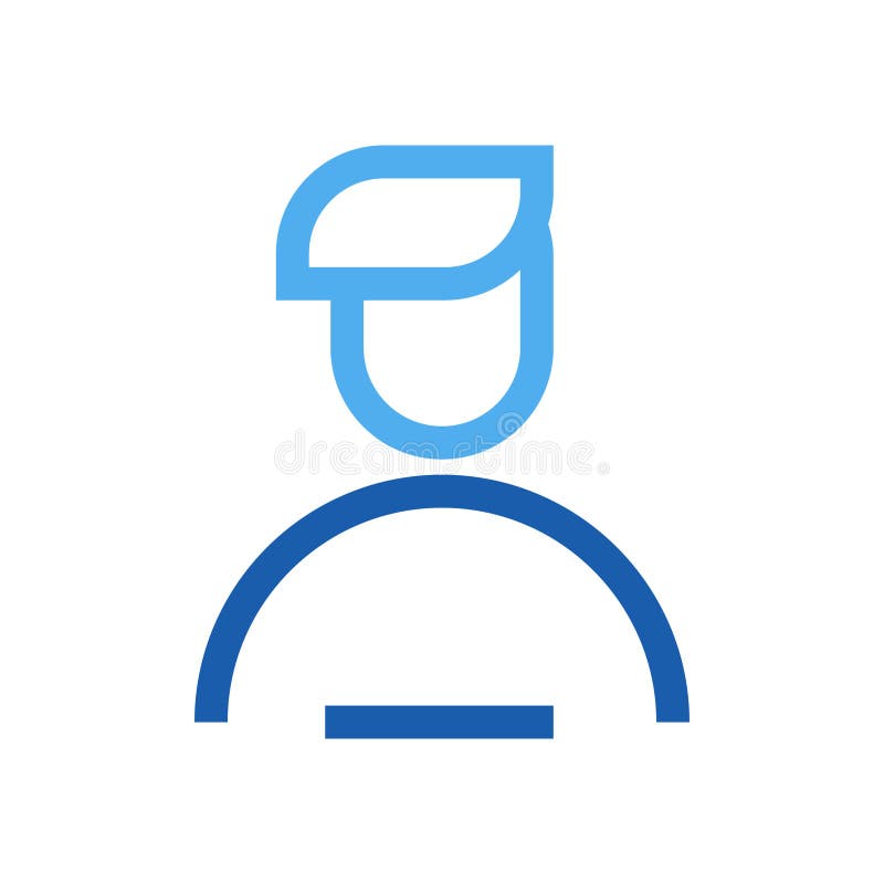 User Vector Icon Logo Design Stock Vector - Illustration of leadership ...