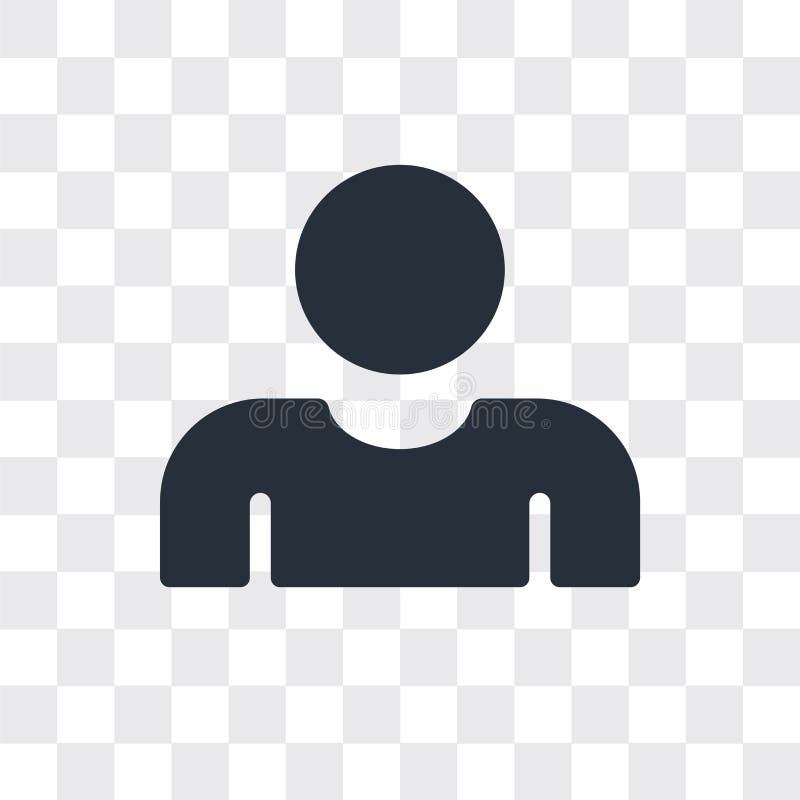 User Vector Icon on Transparent Background, User Logo Design Stock ...