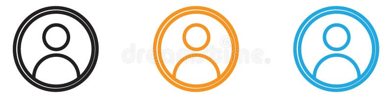 User Vector Logo Set Collection for Web App Ui Stock Vector ...