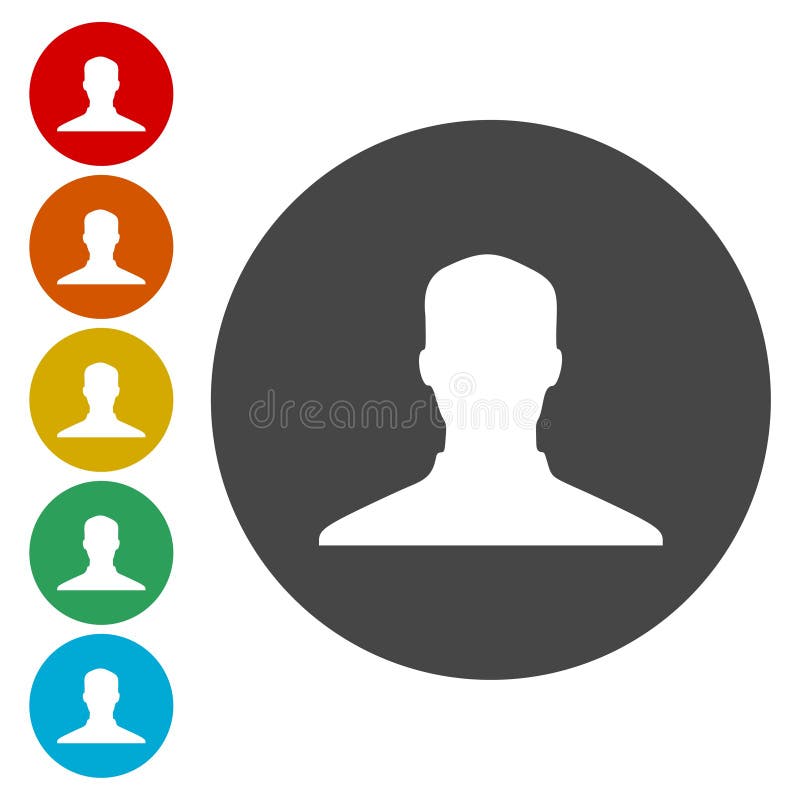 User vector rounded icon stock vector. Illustration of personal - 131378508
