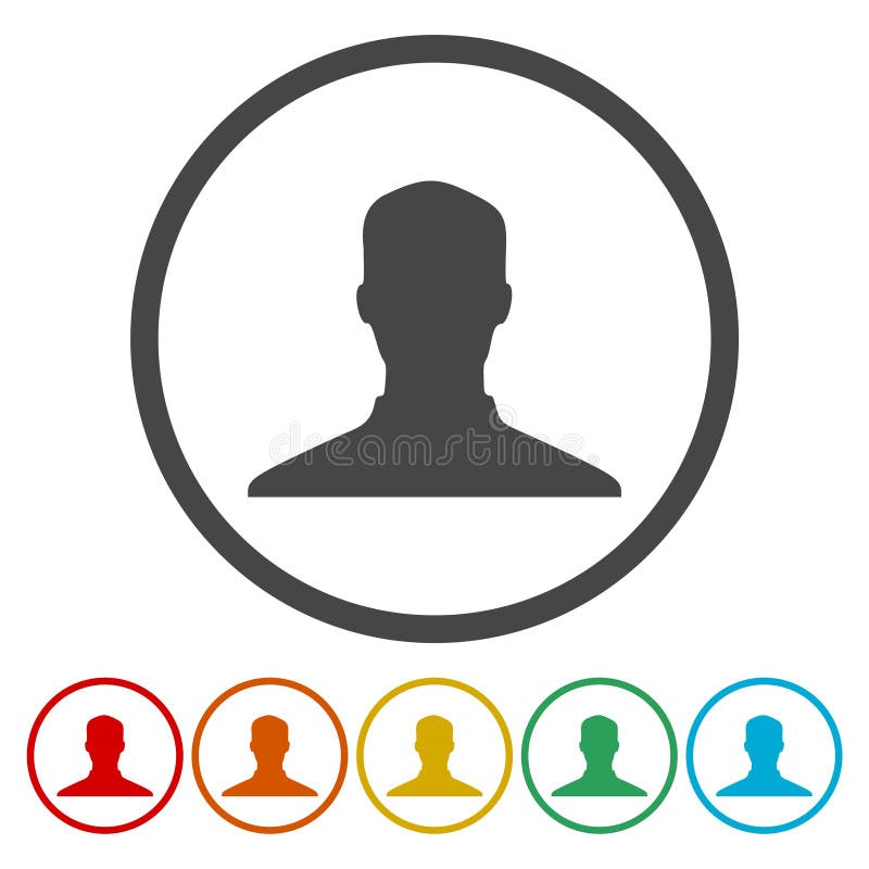 User vector rounded icon stock vector. Illustration of avatar - 129518886