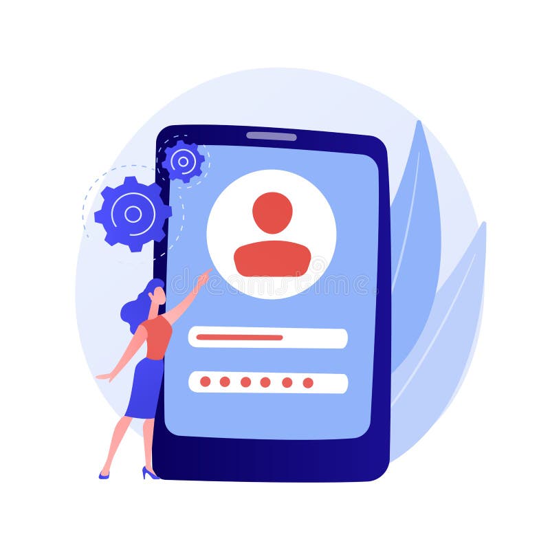 User Verification Vector Concept Metaphor Stock Vector Illustration