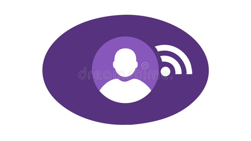 User Wireless Icon: Profile Connectivity Network Access, Vector Design ...