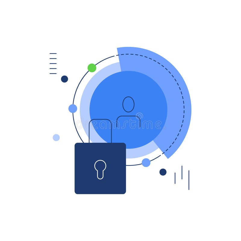 Login and security,User stock illustration. Illustration of access ...