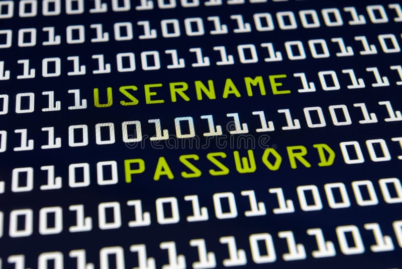 Login with Username and Password Stock Illustration - Illustration of ...