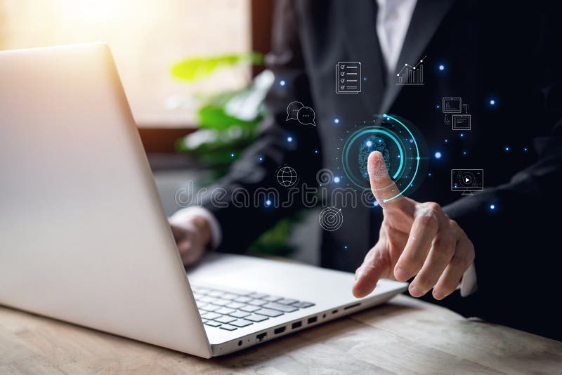 Username and Password Login with Biometric Identification Fingerprint ...