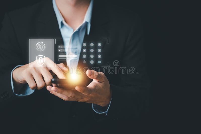 Username and Password Login with Biometric Identification Fingerprint ...