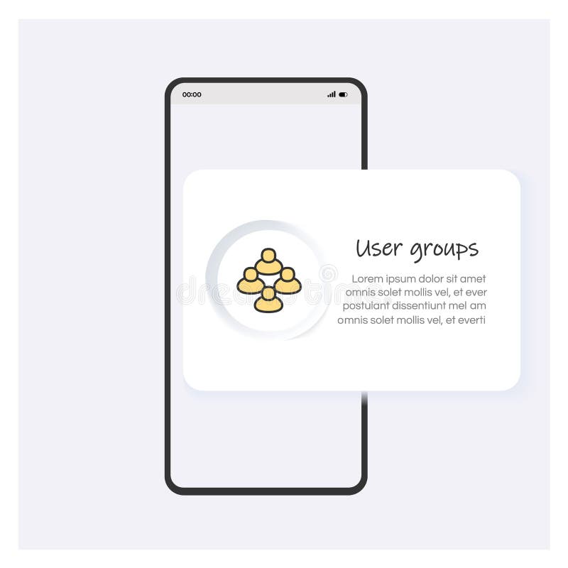 Group Line Icon. Business Management Sign. Vector Stock Vector ...