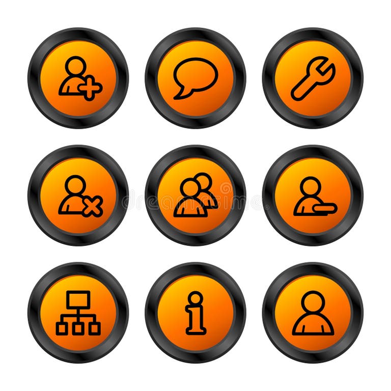 Orange Circle Icons Stock Illustrations – 32,469 Orange Circle Icons ...