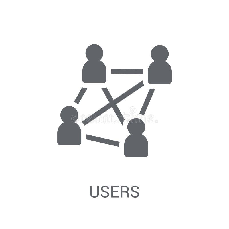 Users Interconnected Icon in Trendy Design Style. Users Interconnected ... Users Interconnected Icon in Trendy Design Style. Users Interconnected ...